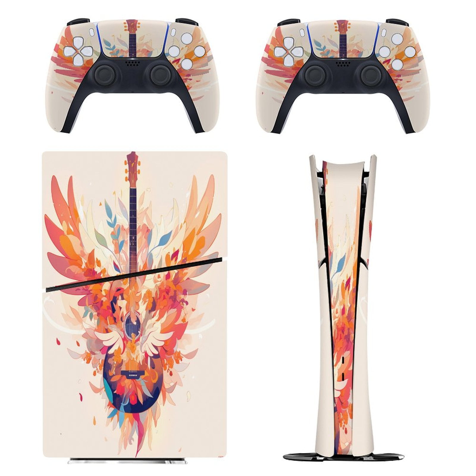 Vintage Guitar With Wings PS5/PS5 Pro/PS5 Slim Digital Disc Skin ...