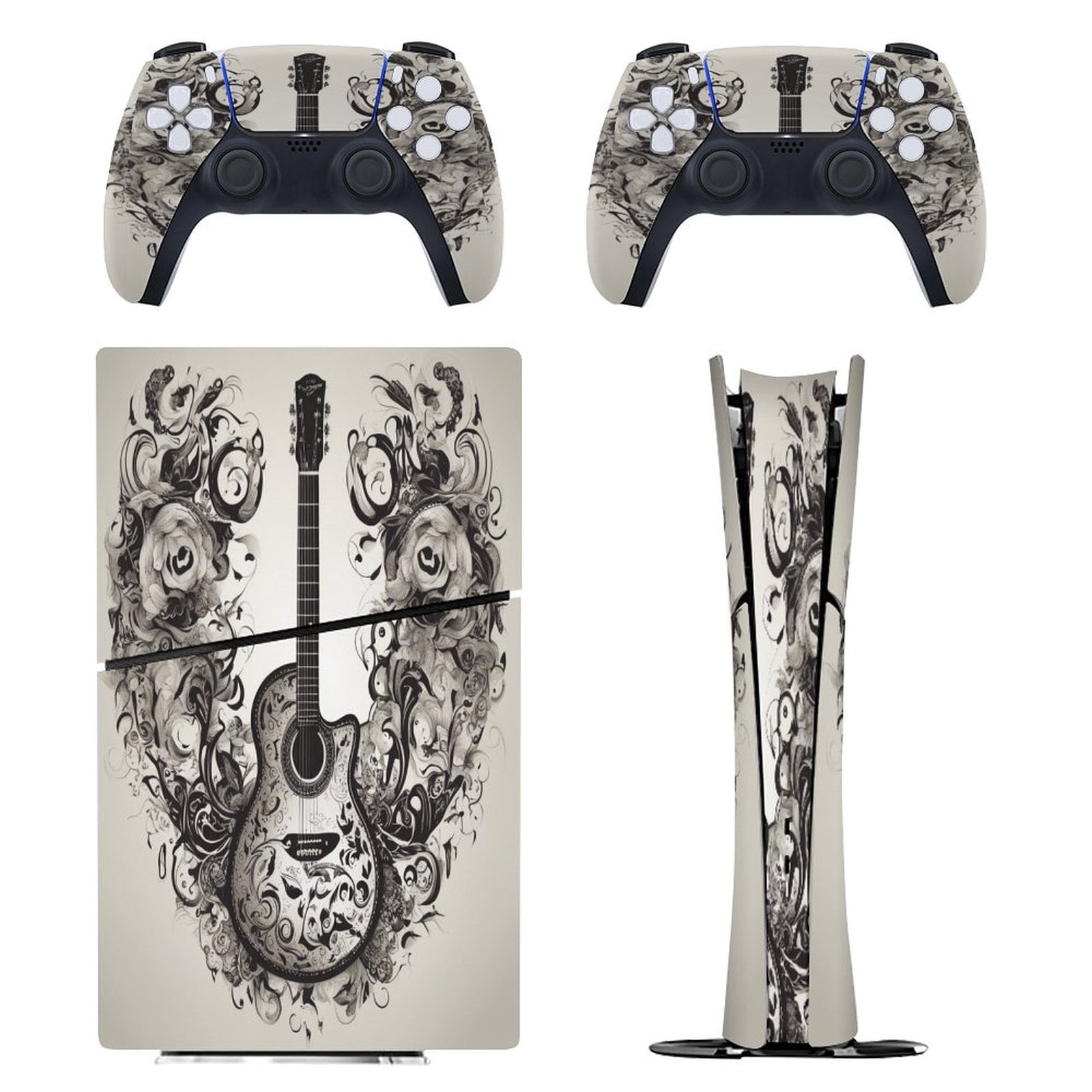 Vintage Guitar With Wings PS5/PS5 Pro/PS5 Slim Digital Disc Skin ...