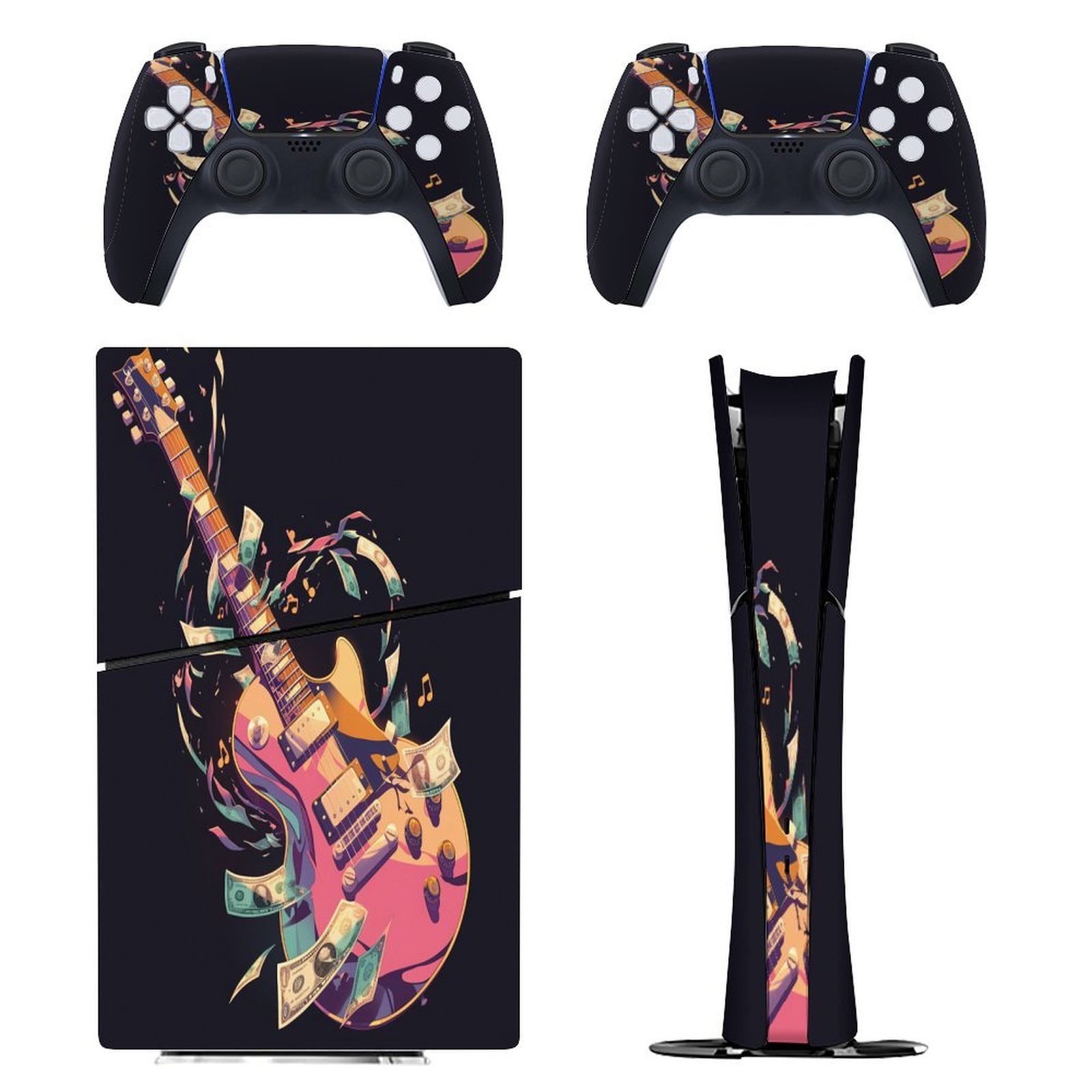Vintage Guitar With Wings PS5/PS5 Pro/PS5 Slim Digital Disc Skin ...