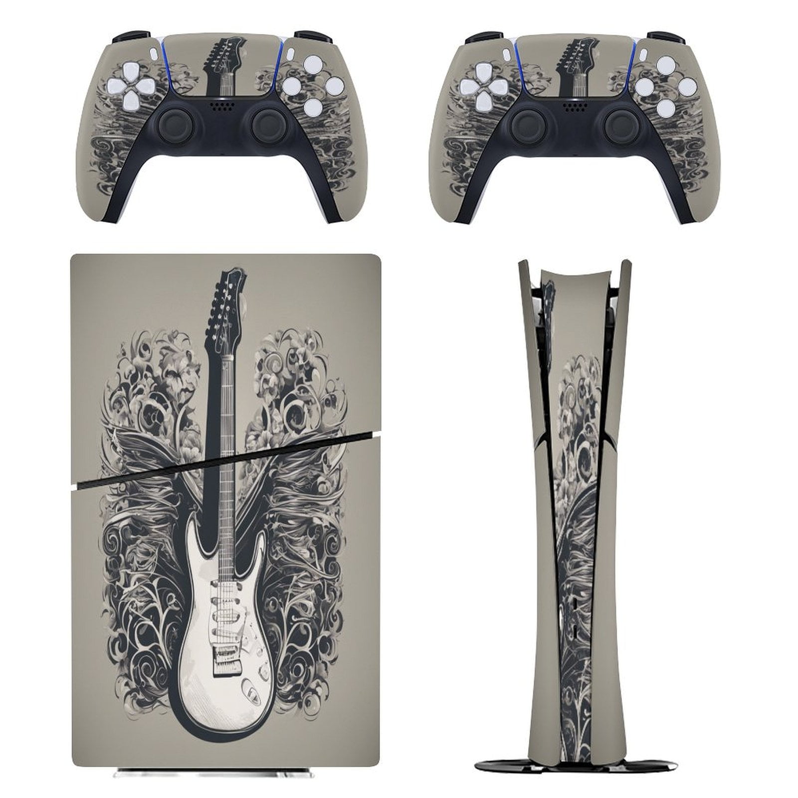 Vintage Guitar With Wings PS5/PS5 Pro/PS5 Slim Digital Disc Skin ...