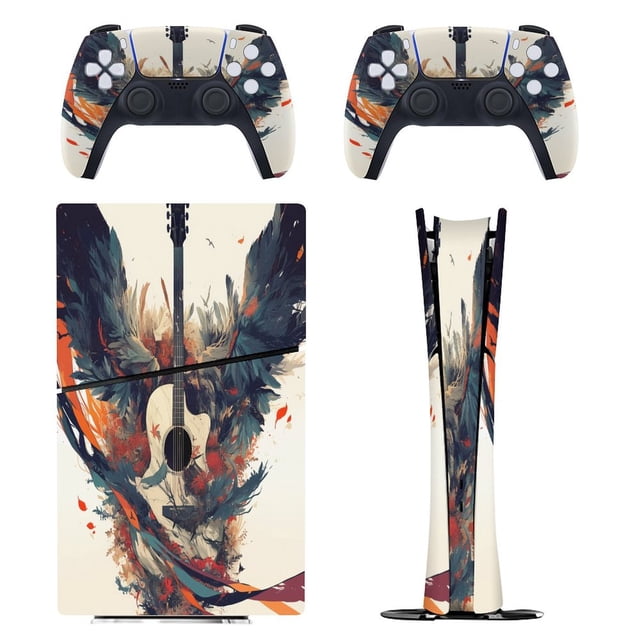 Vintage Guitar With Wings PS5/PS5 Pro/PS5 Slim Digital Disc Skin ...