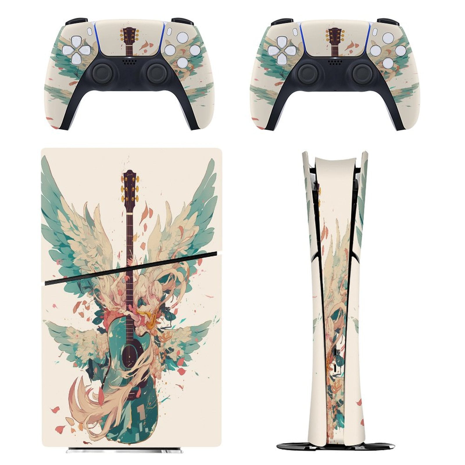 Vintage Guitar With Wings PS5/PS5 Pro/PS5 Slim Digital Disc Skin ...