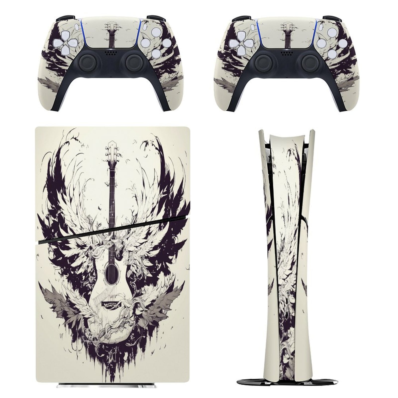 Vintage Guitar With Wings PS5/PS5 Pro/PS5 Slim Digital Disc Skin ...
