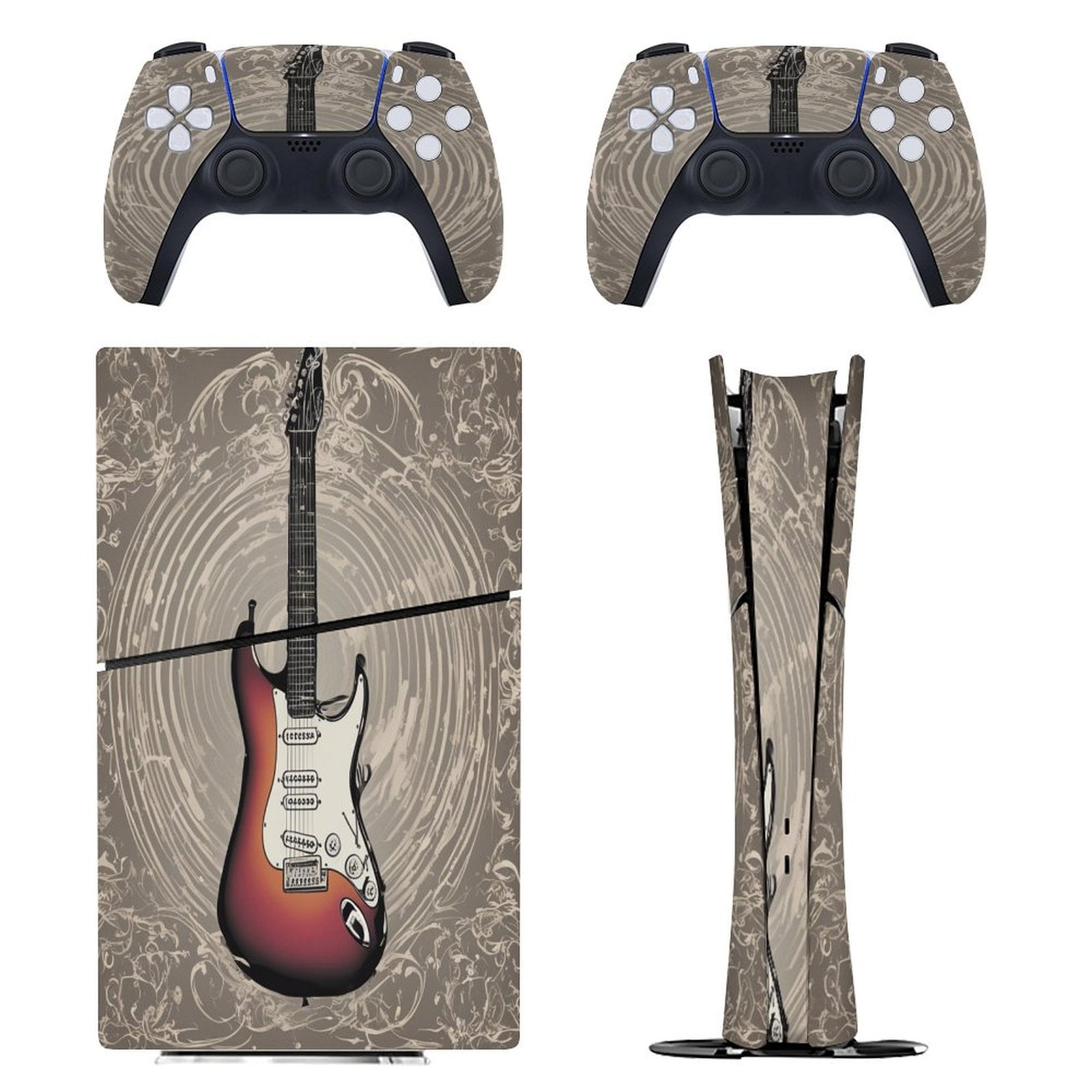 Vintage Guitar With Wings PS5/PS5 Pro/PS5 Slim Digital Disc Skin ...