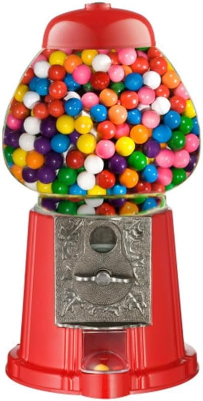 Vintage Gumball Machine - 11-Inch Retro-Style, Coin-Operated Cast Metal ...
