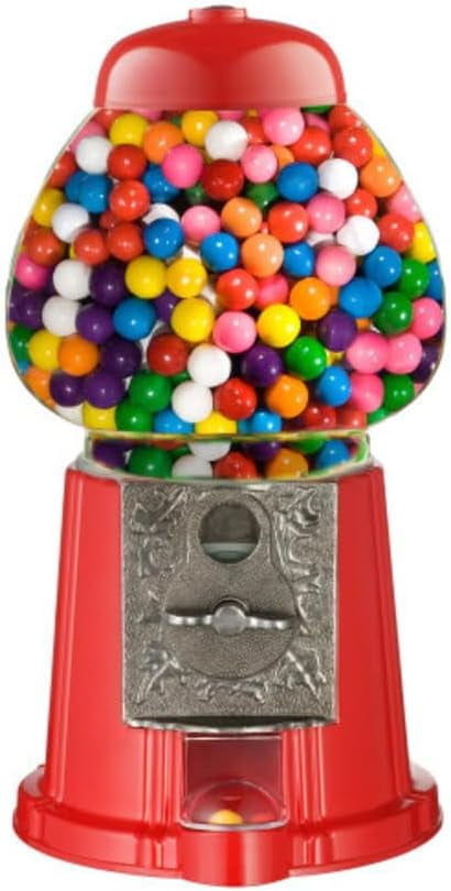 Vintage Gumball Machine - 11-Inch Retro-Style, Coin-Operated Cast Metal ...