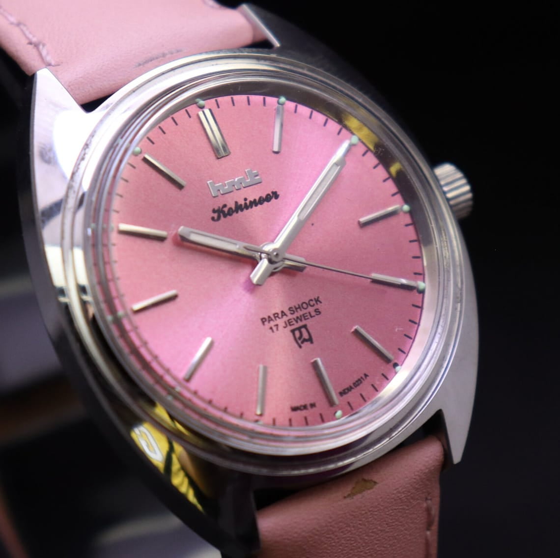 Vintage HMT Kohinoor parashok 17 jewels watch manual winding Indian ...