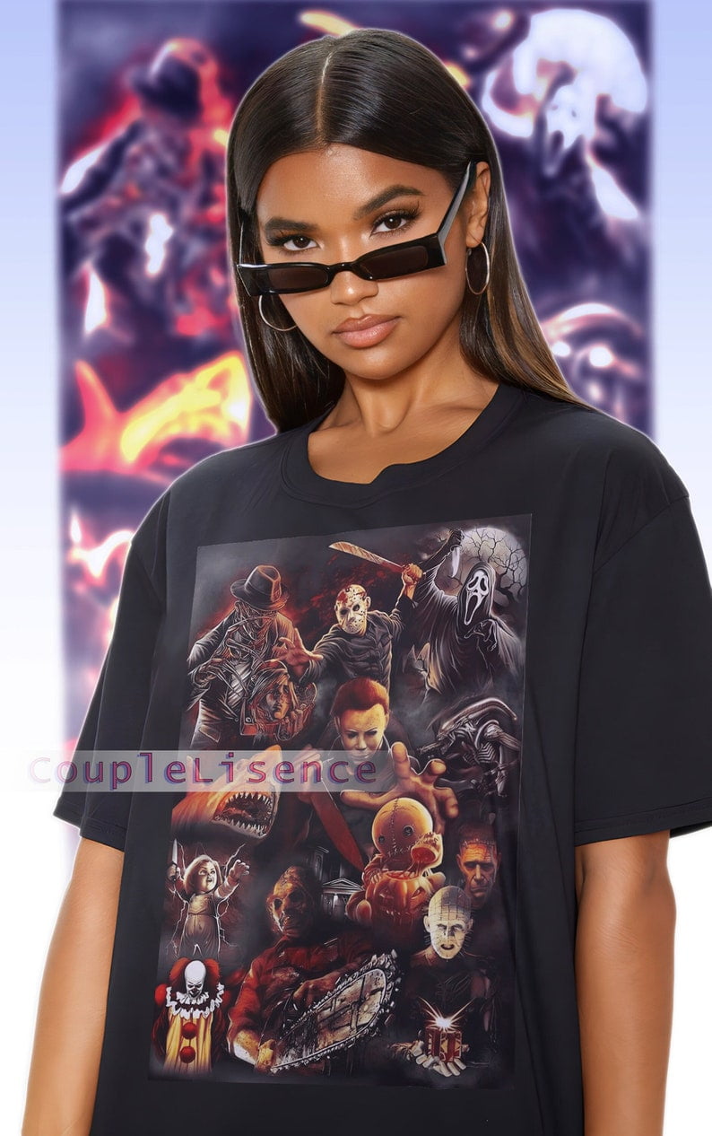 Vintage HORROR VILLAINS Tee | Horror Villains Homage Fan Tees | Scary ...