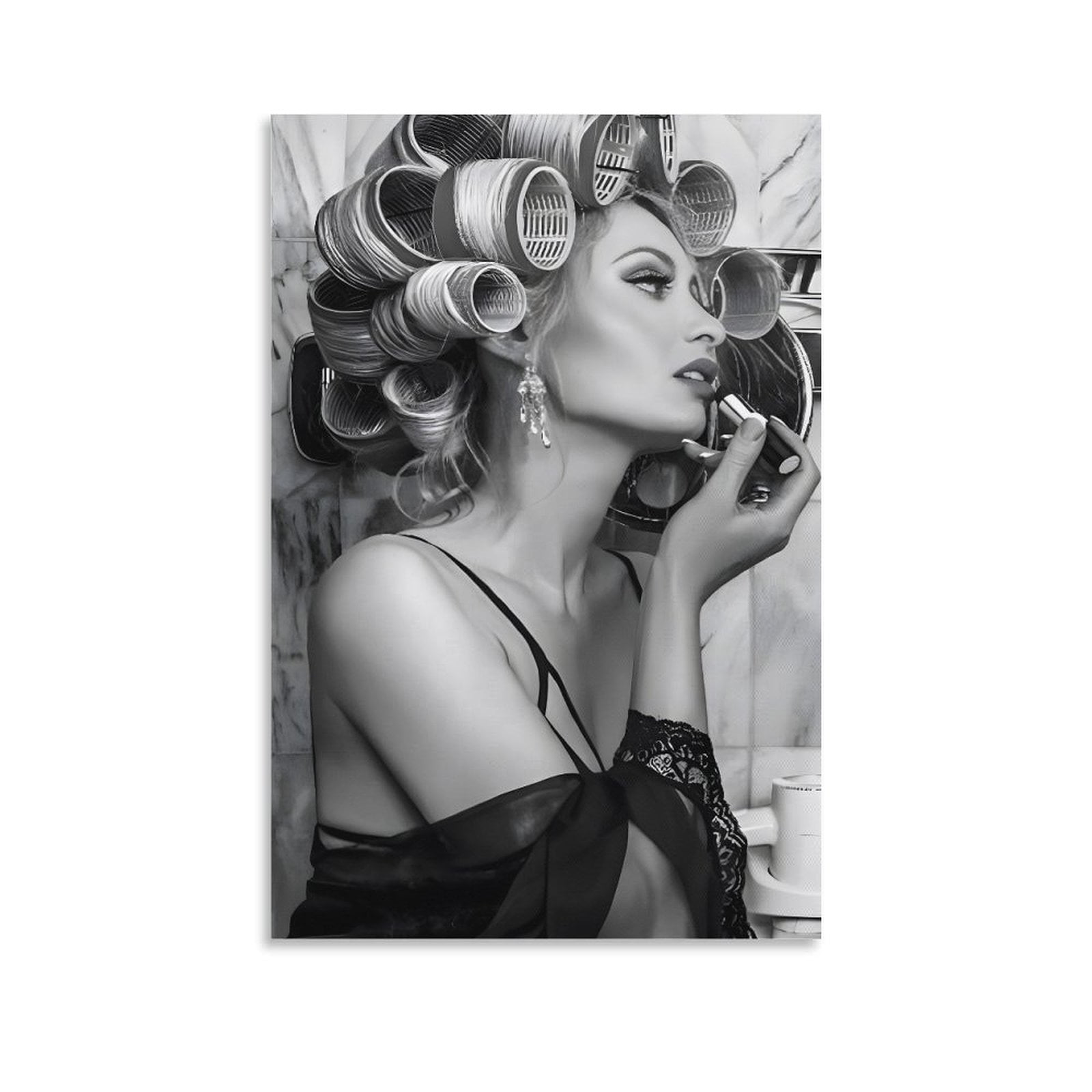 Vintage Hair Salon Vintage Hairstyle Curly Hair Beauty Curler Poster ...