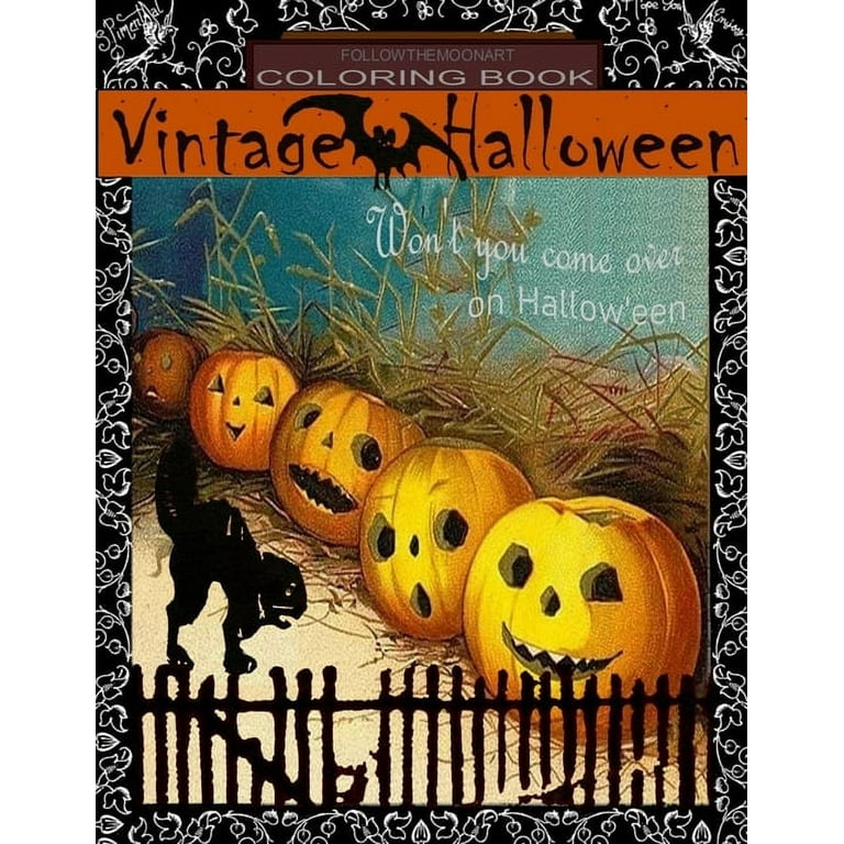 halloween card coloring pages