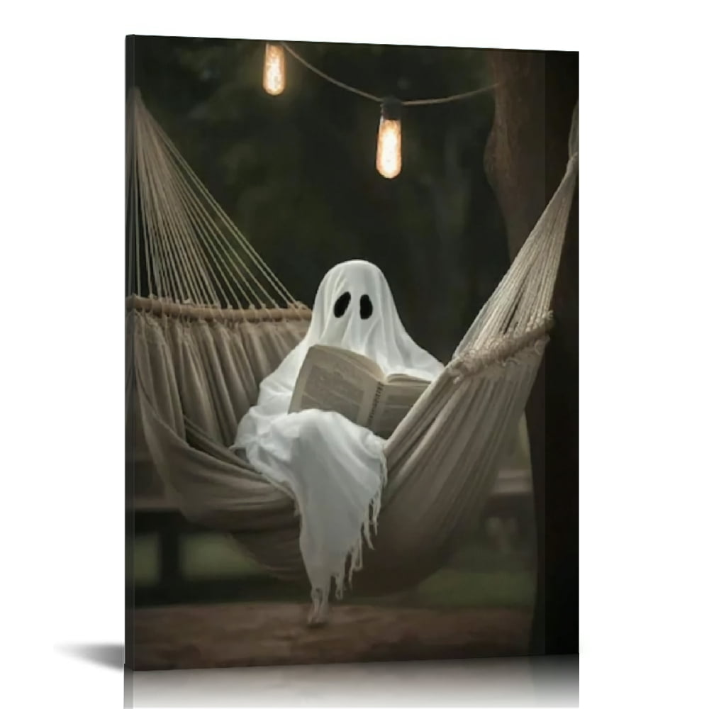 Vintage Halloween Ghost Canvas Wall Art Painting ，Gothic Print Pictures ...