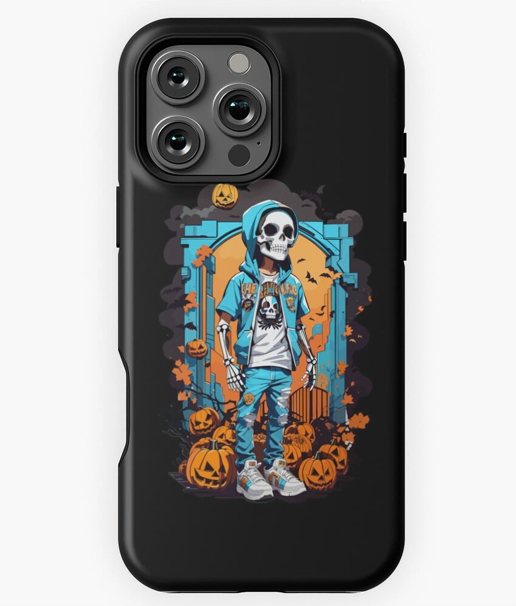 Vintage Halloween Skeleton Art 2 M18608 Phone case for iPhone 11 to 16 ...
