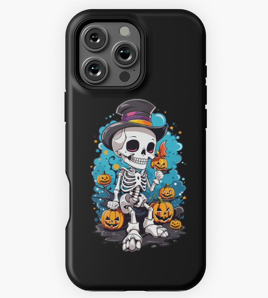 Vintage Halloween Skeleton Art GA13807 Phone Case for iPhone 11 to 17 ...