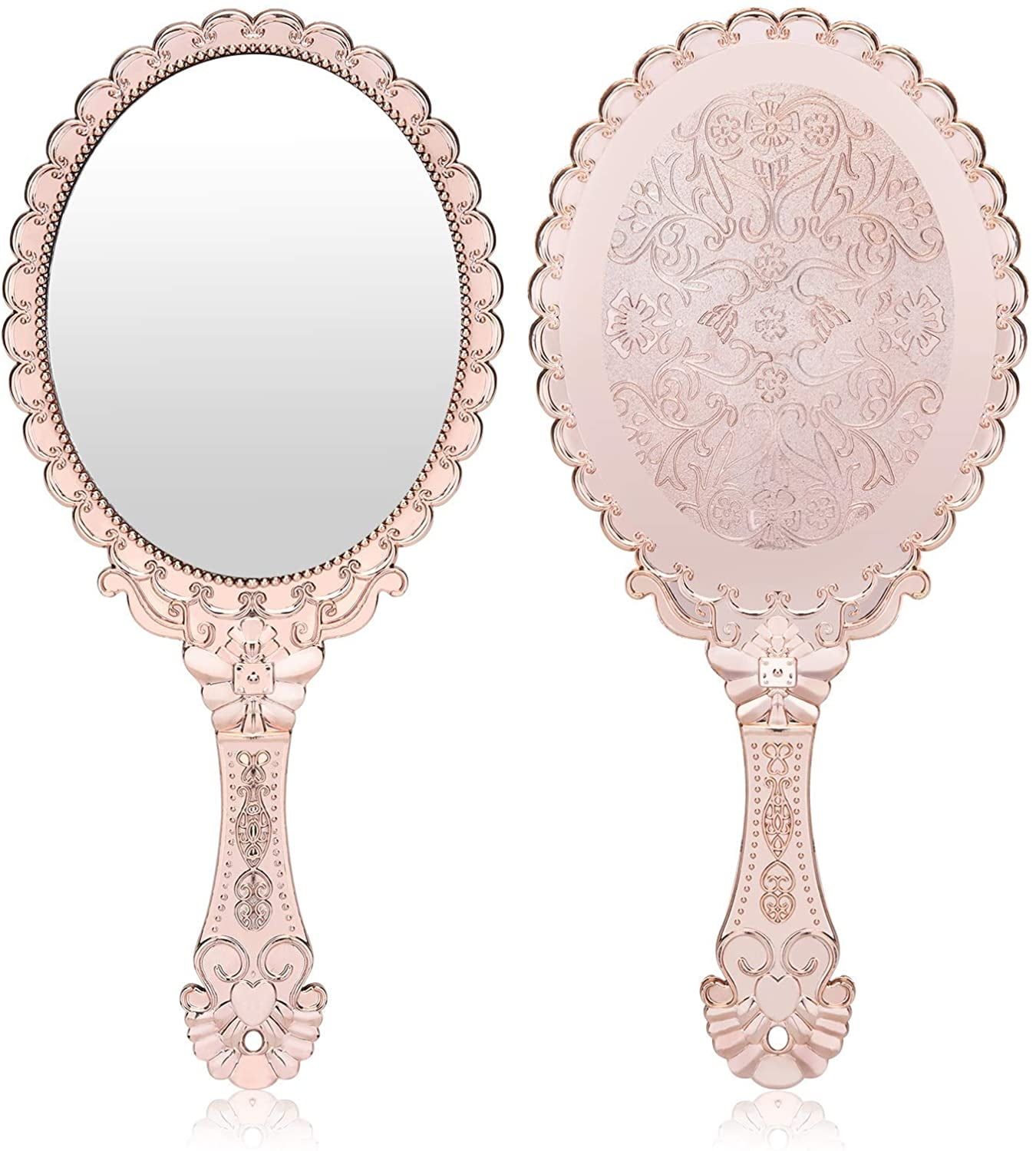 Vintage Handheld Mirror, Small Hand Held Decorative Mirrors for Face ...