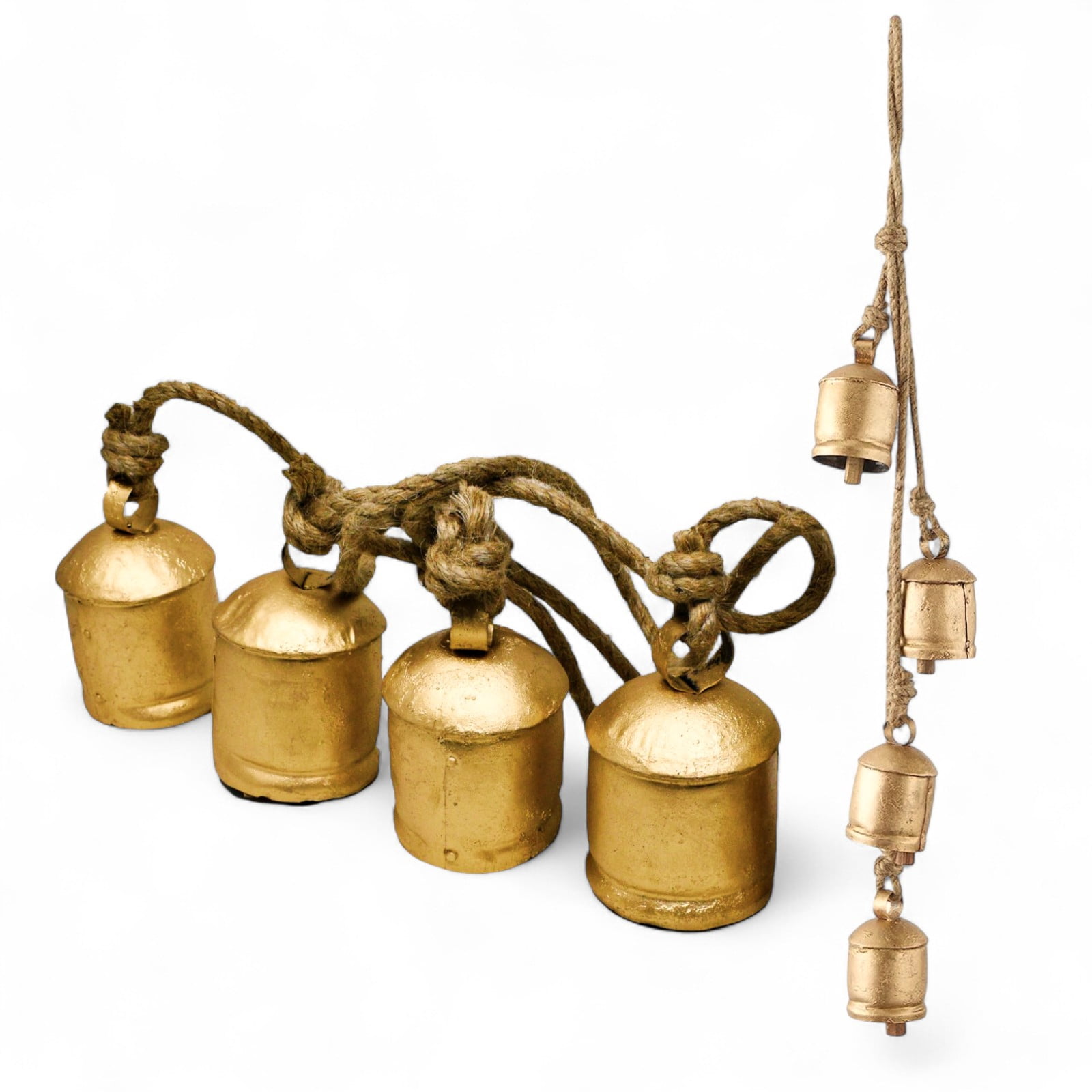 Vintage Handmade Rustic Hanging Bells – Harmony Cow Bells for Door ...