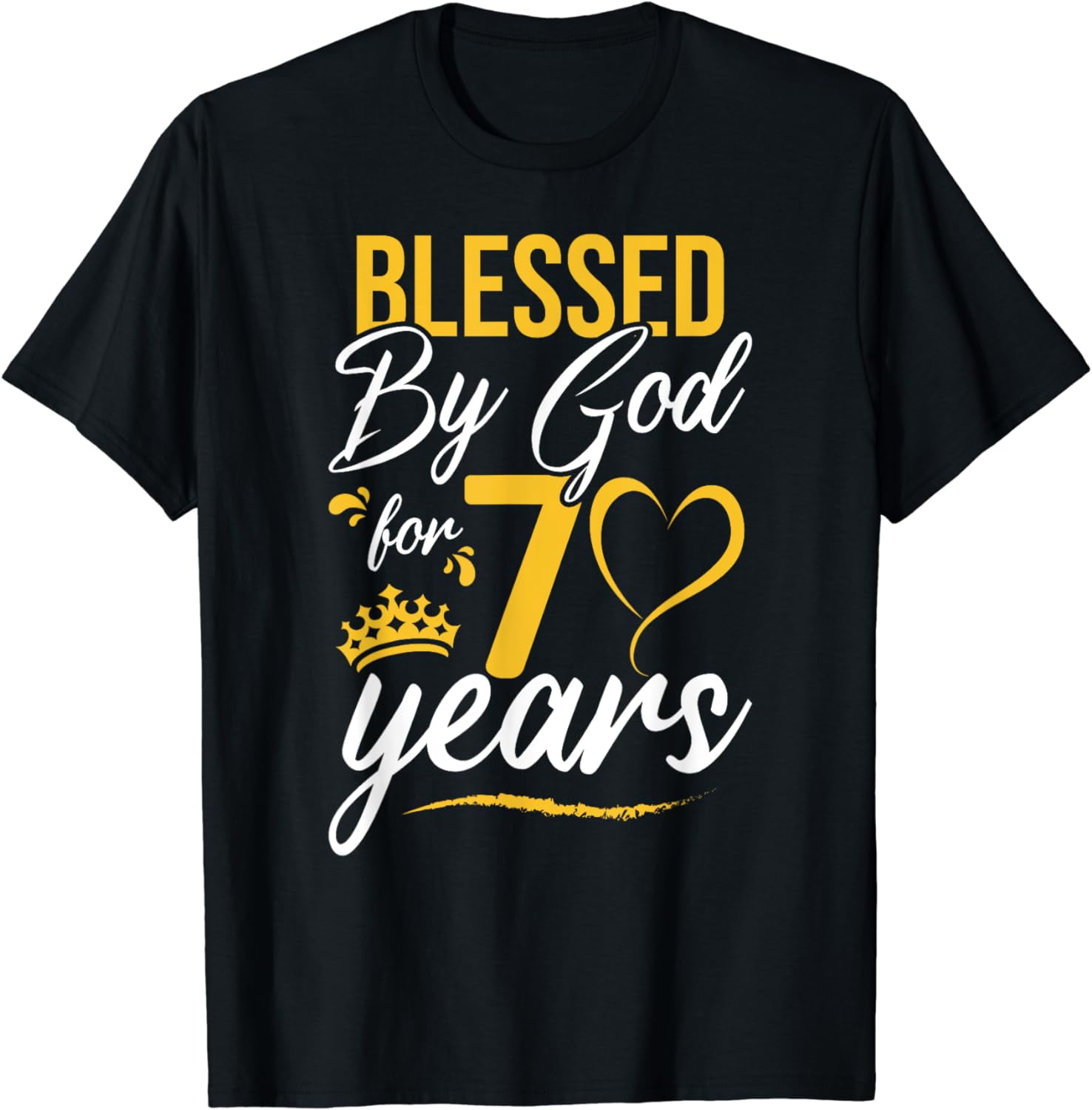 Vintage Happy 70 years Blessed by God for 70th Birthday gift T-Shirt ...