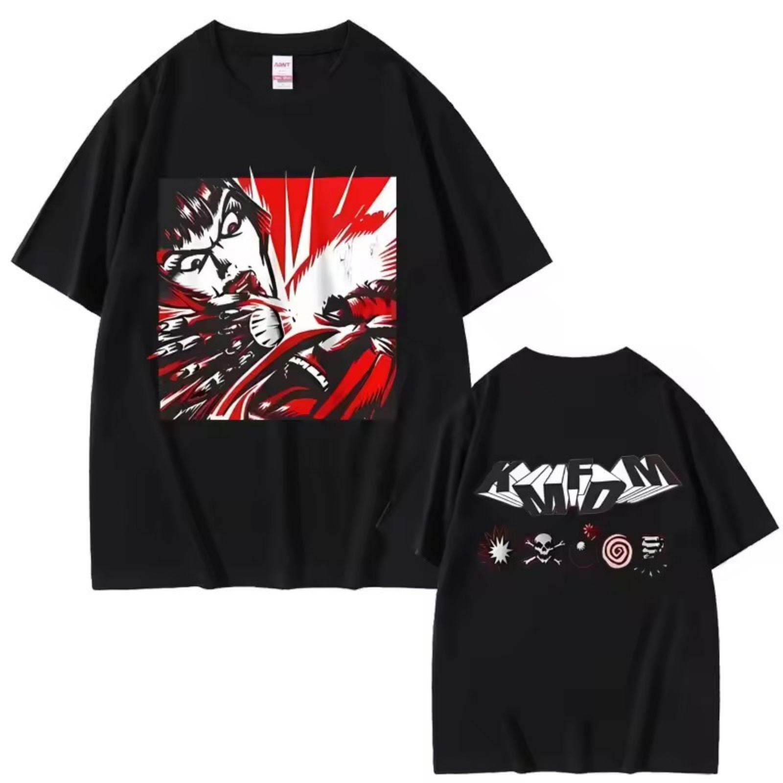 Vintage Hardcore Alternative Rock Kmfdm T-shirt Hip Hop Fashion ...