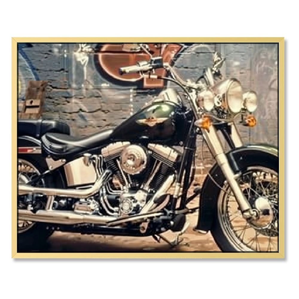 Vintage Harley Davidson Art Print - Walmart.com
