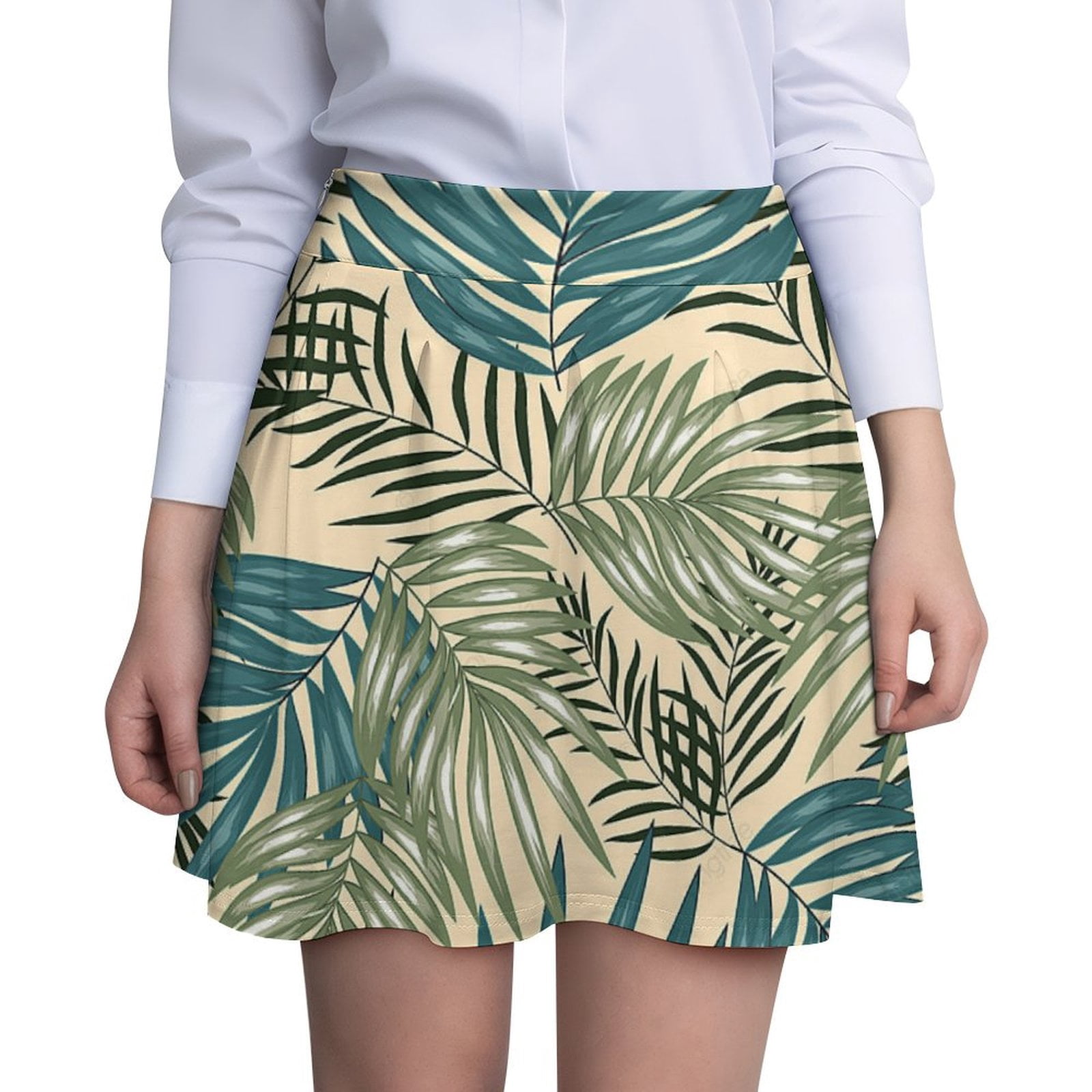 Vintage Hawaiian Aloha Graphic Women's Casual Mini Skirt Invisible ...