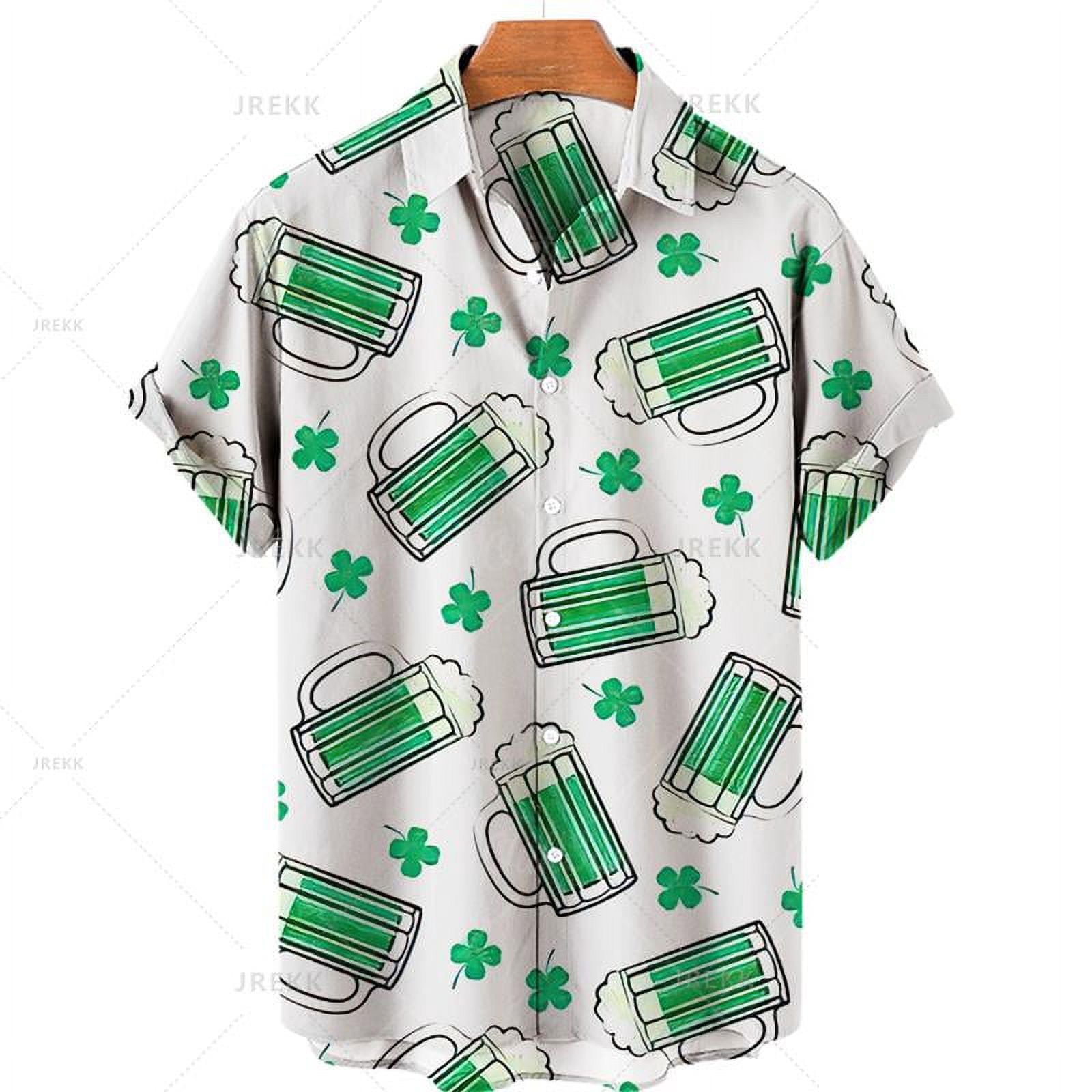 Vintage Hawaiian Beer Shirts For Men y2k Classic Beer Short Sleeve Tees ...