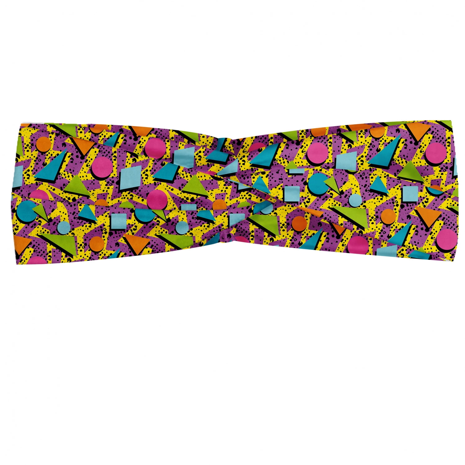 Vintage Headband, Funky Geometric 80s Memphis Fashion Style Colorful ...