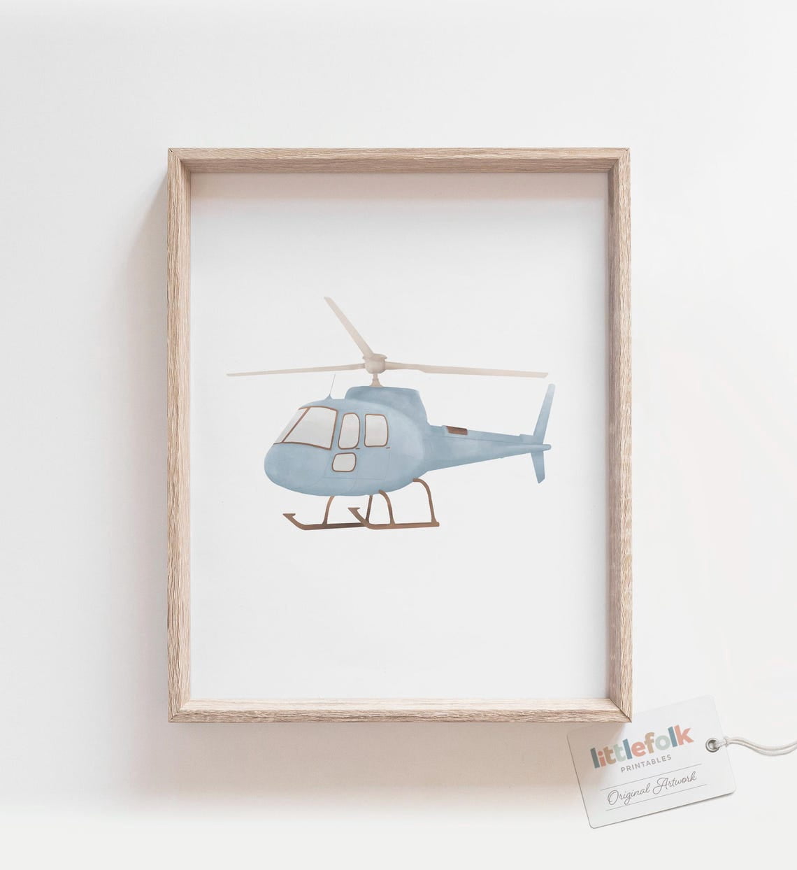 Vintage Helicopter Poster Boys Room Decor Wall Art Travel Nursery ...