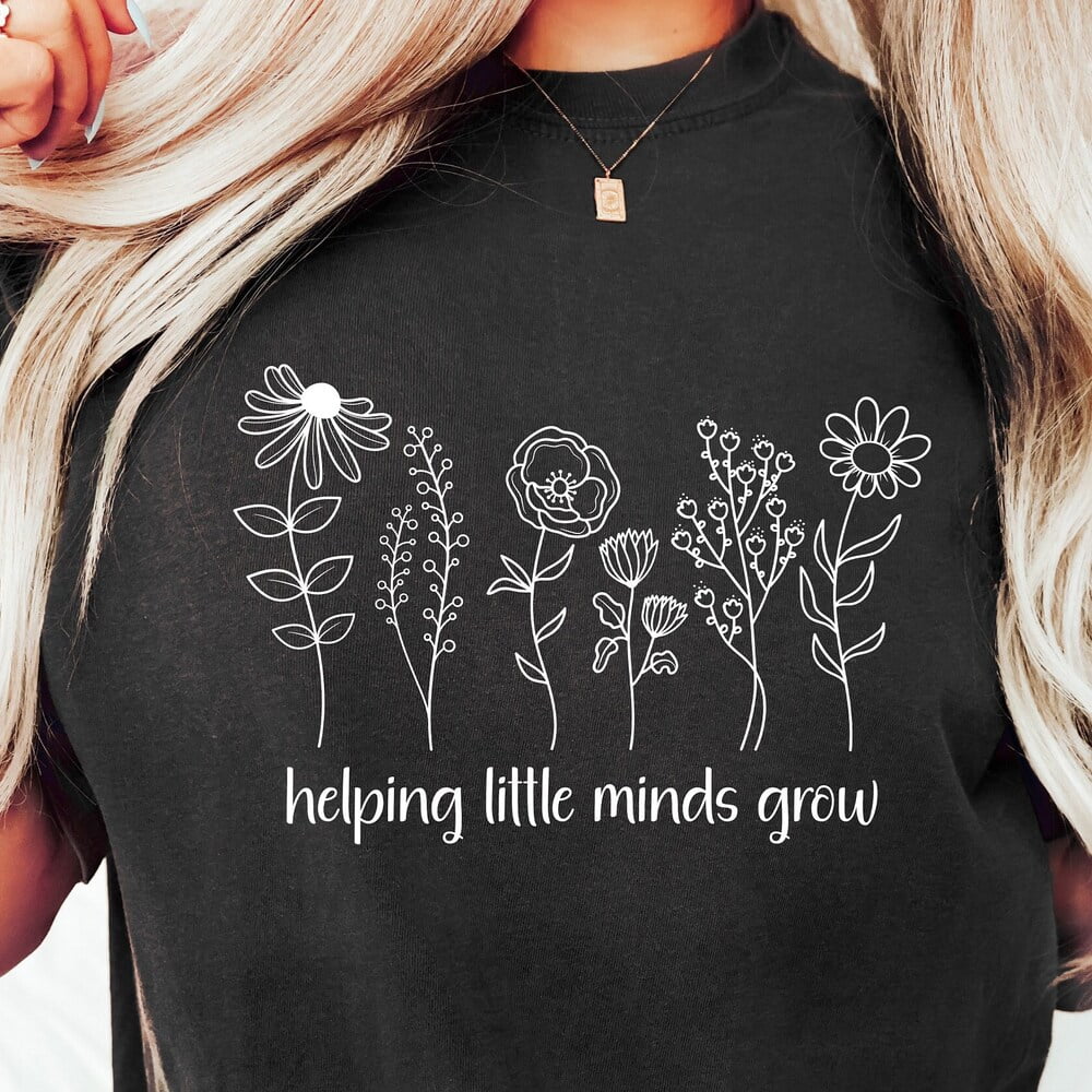 Vintage Helping Little Minds Grow, Teacher, Gift For Teacher, Teacher ...