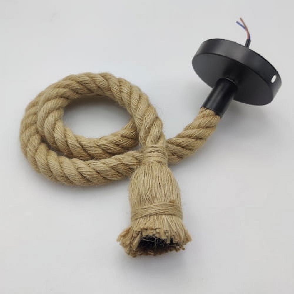 Vintage Hemp Rope Pendant Lights Attic Personality Industrial E27 ...