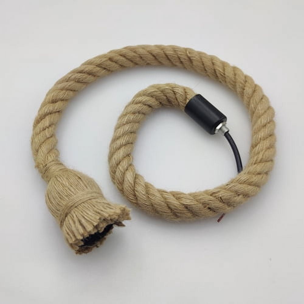Vintage Hemp Rope Pendant Lights Attic Personality Industrial E27 ...