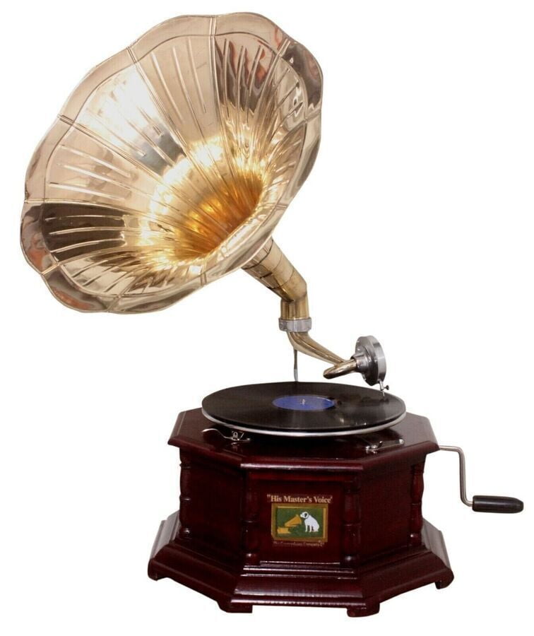 Vintage Hex Phonograph, Replica Gramophone Player with 78 RPM - Walmart.com