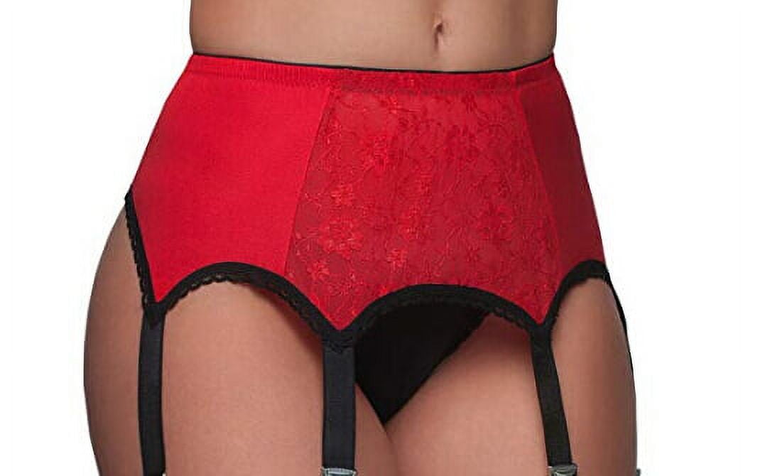 Vintage High Waist Garter Belt Mesh Suspender Belt 6 Straps Garter Belt