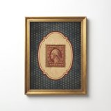 Vintage Historic Statesman Stamp Americana Antique Postage Poster ...