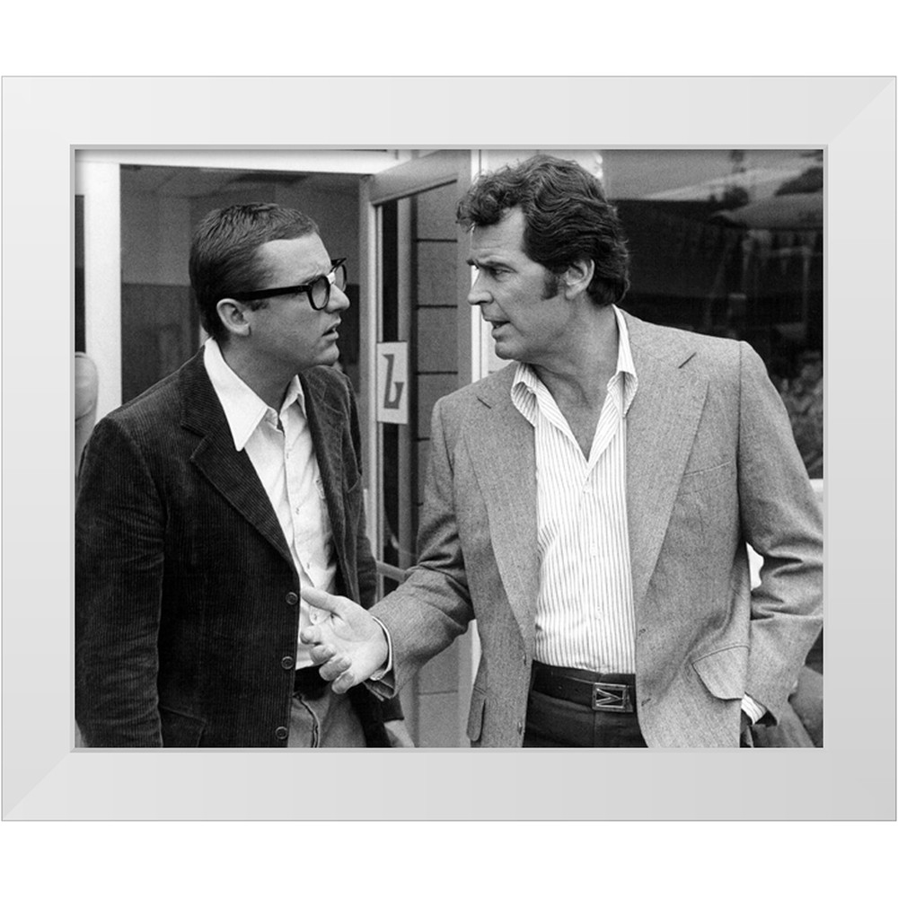 Vintage Hollywood Archive 14x12 White Modern Wood Framed Museum Art ...