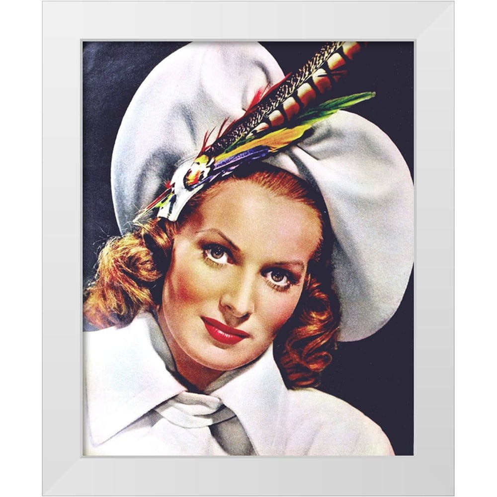 Vintage Hollywood Archive 26x32 White Modern Wood Framed Museum Art Print Titled - Maureen OHara ...