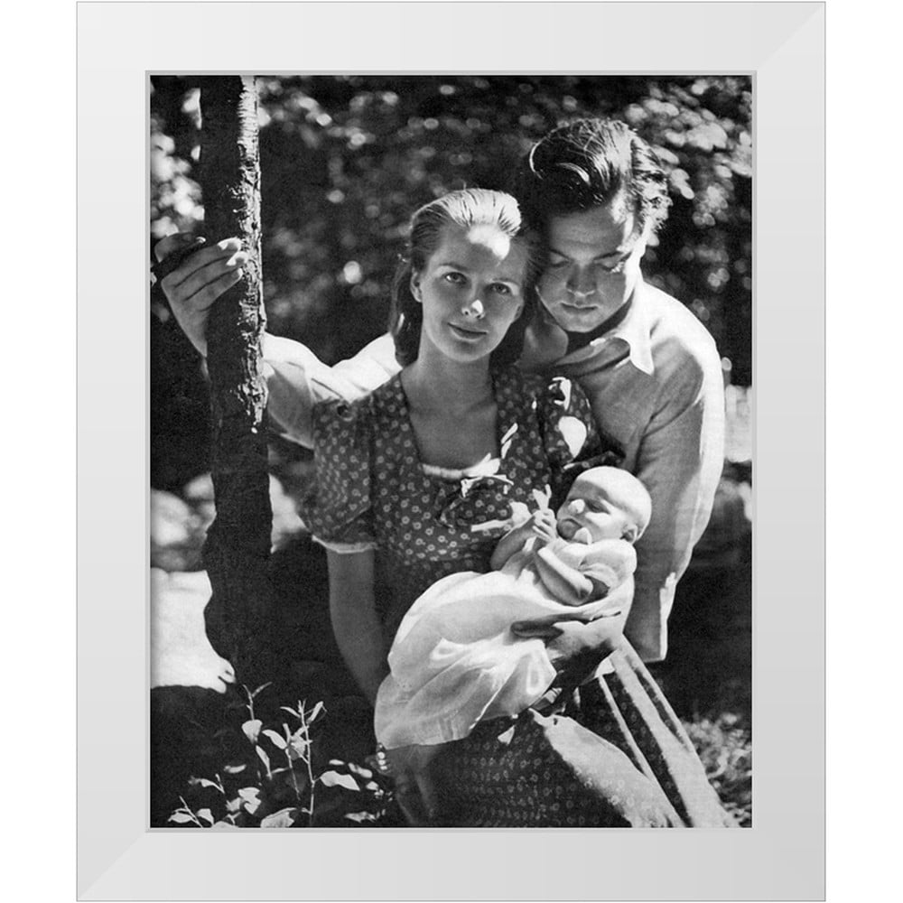 Vintage Hollywood Archive 26x32 White Modern Wood Framed Museum Art ...