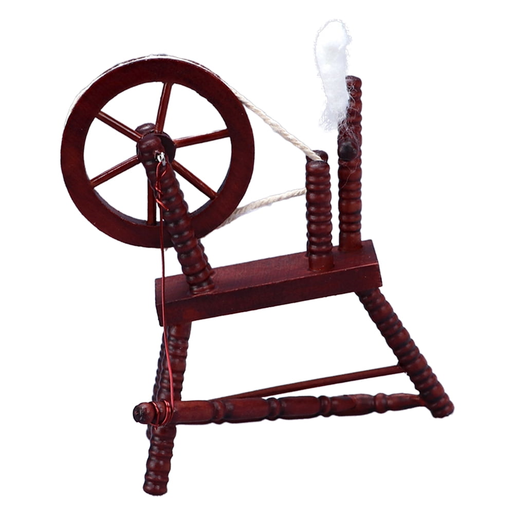 Vintage Home Decor Dollhouse Model Spinning Wheel Child - Walmart.com