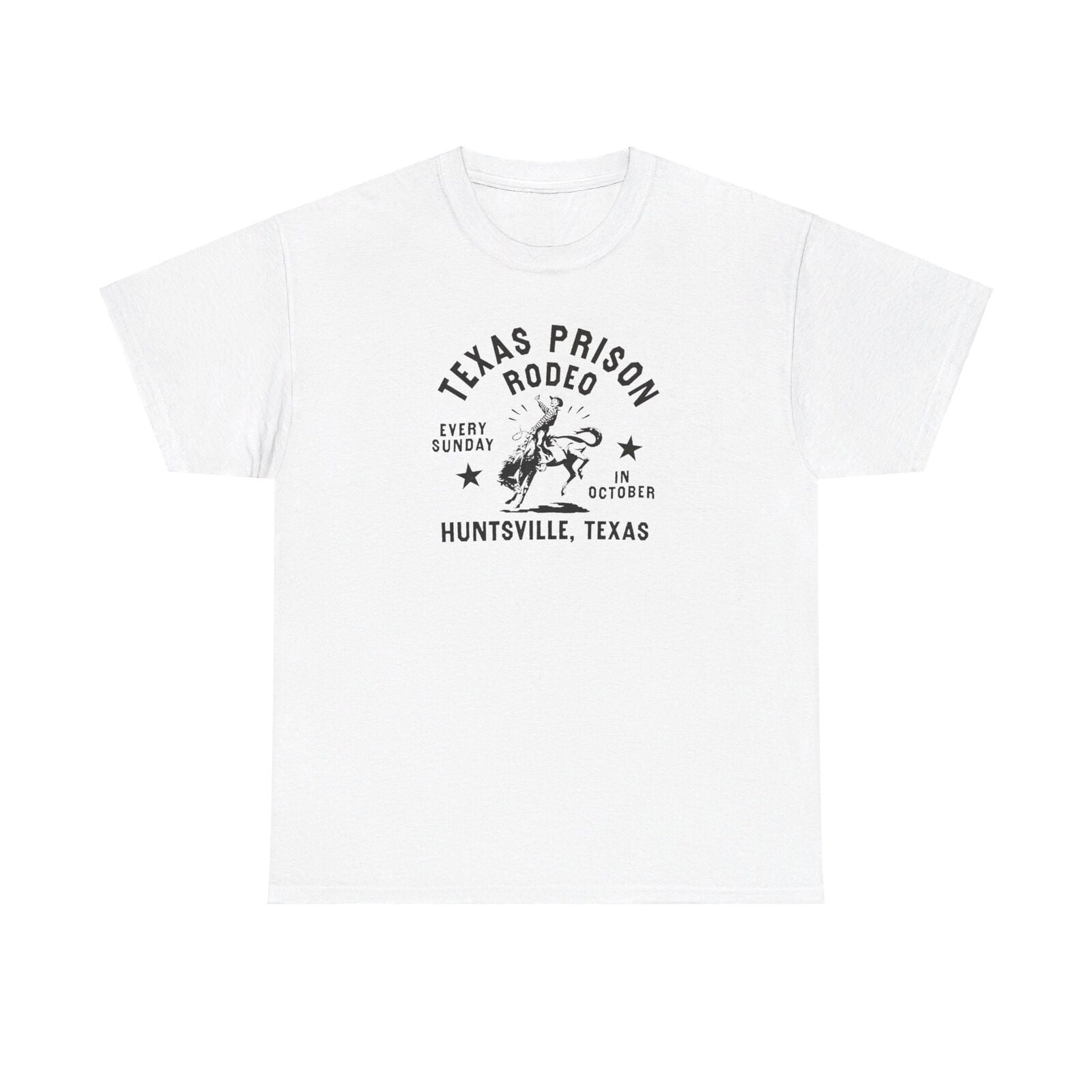 Vintage Huntsville Texas Prison Rodeo Advertisement Heavy Cotton Gildan ...