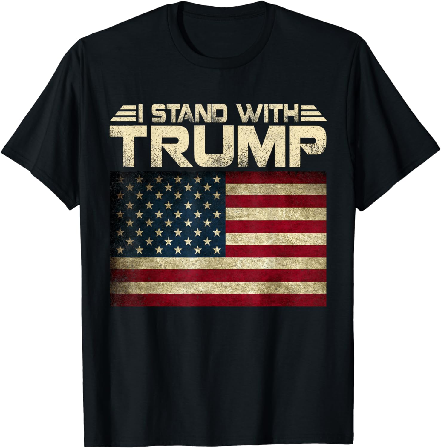 Vintage I Stand With Trump Pro Trump Supporter Men Women T-Shirt ...