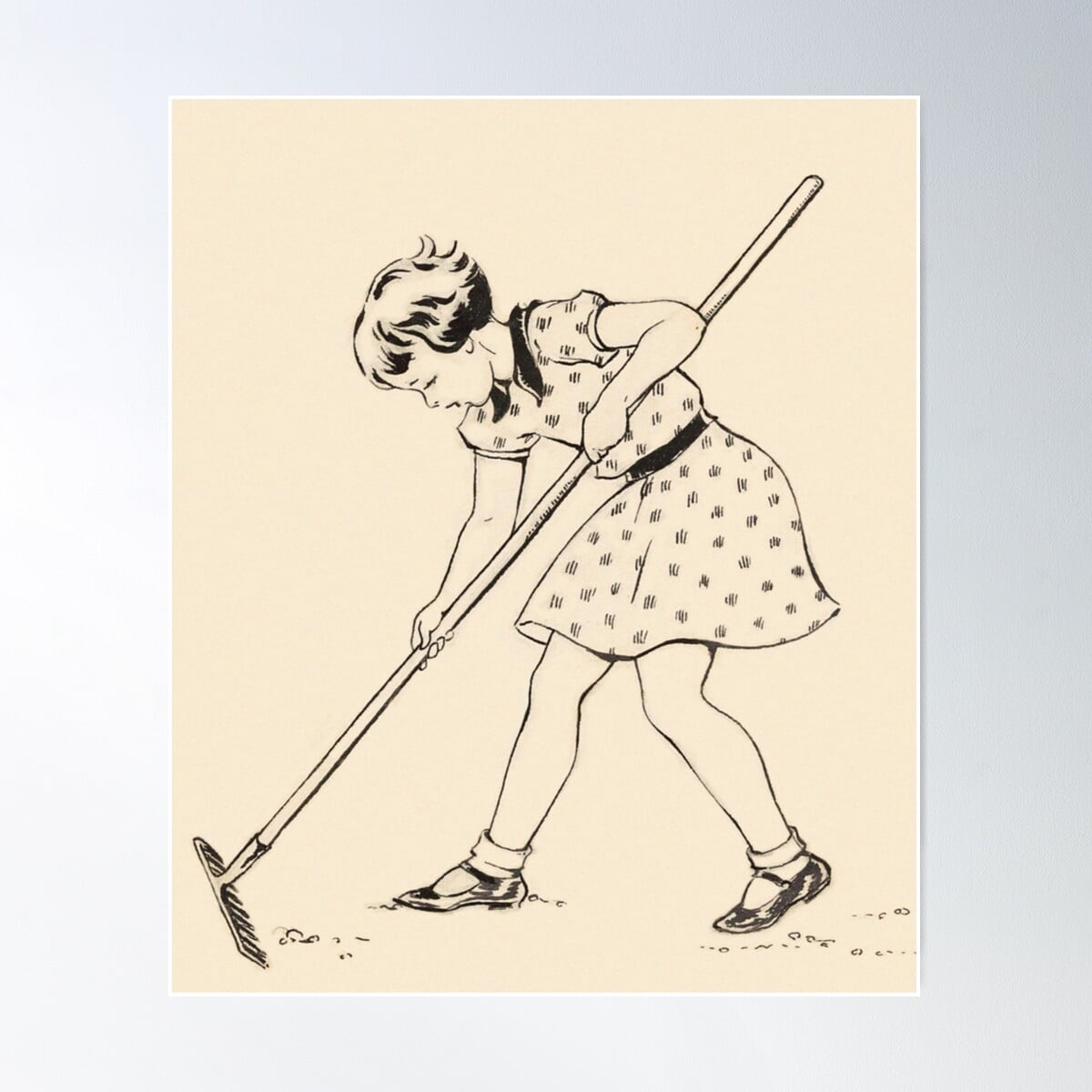 Vintage Illustration, Cottage Core Poster Wall Art, Modern Wall Decor ...