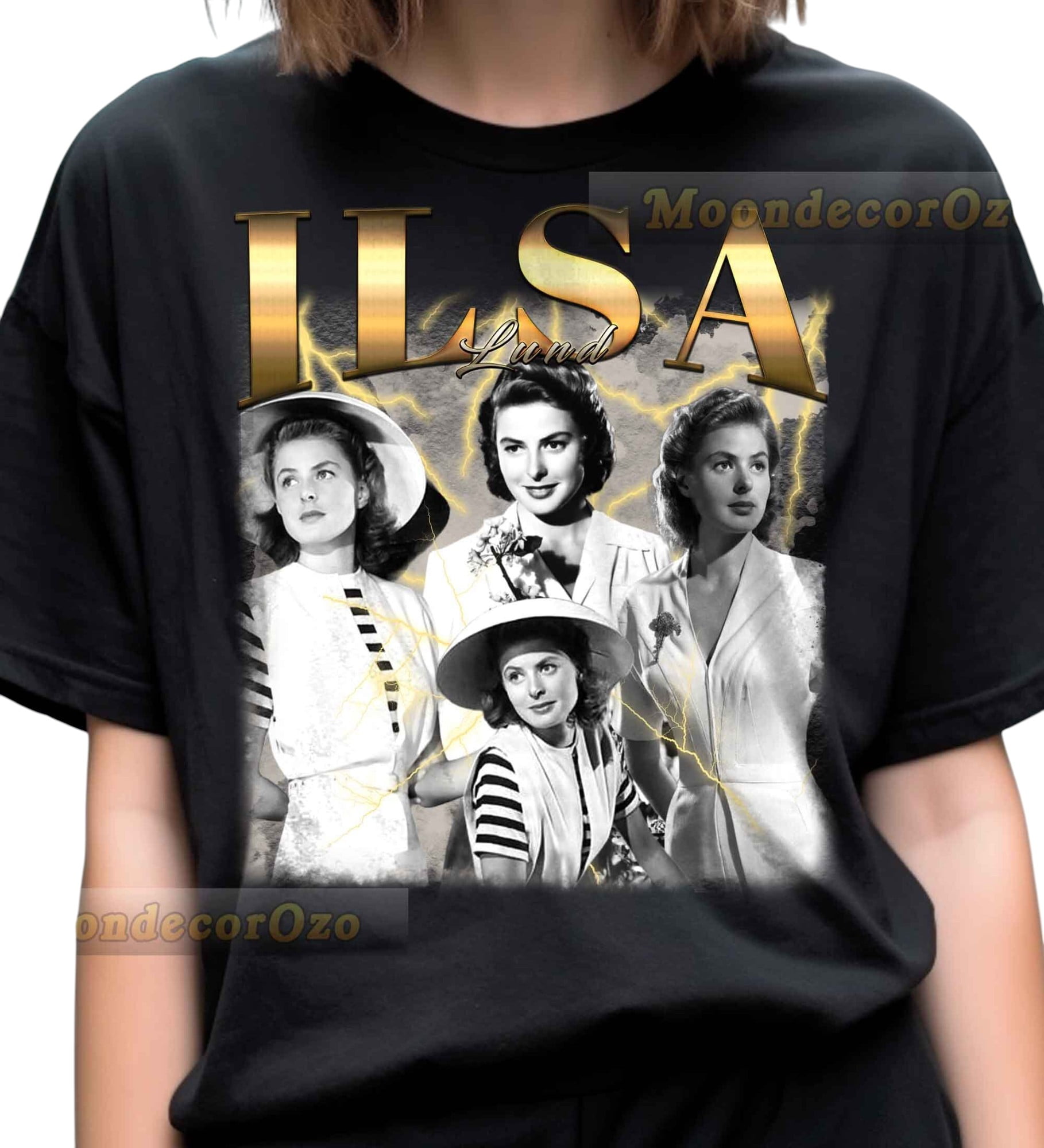 Vintage Ilsa Lund Bootleg Rock Style Graphic Unisex T-Shirt for Movie ...