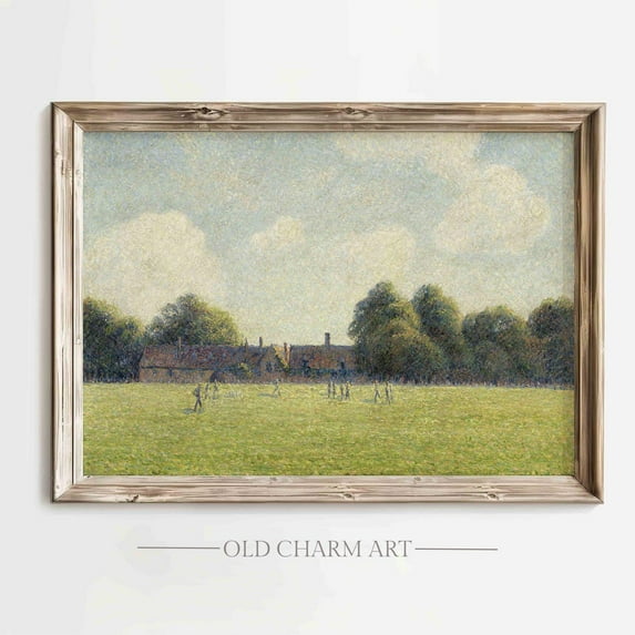 Vintage Impressionist Landscape Poster: Spring Cottagecore Art ...