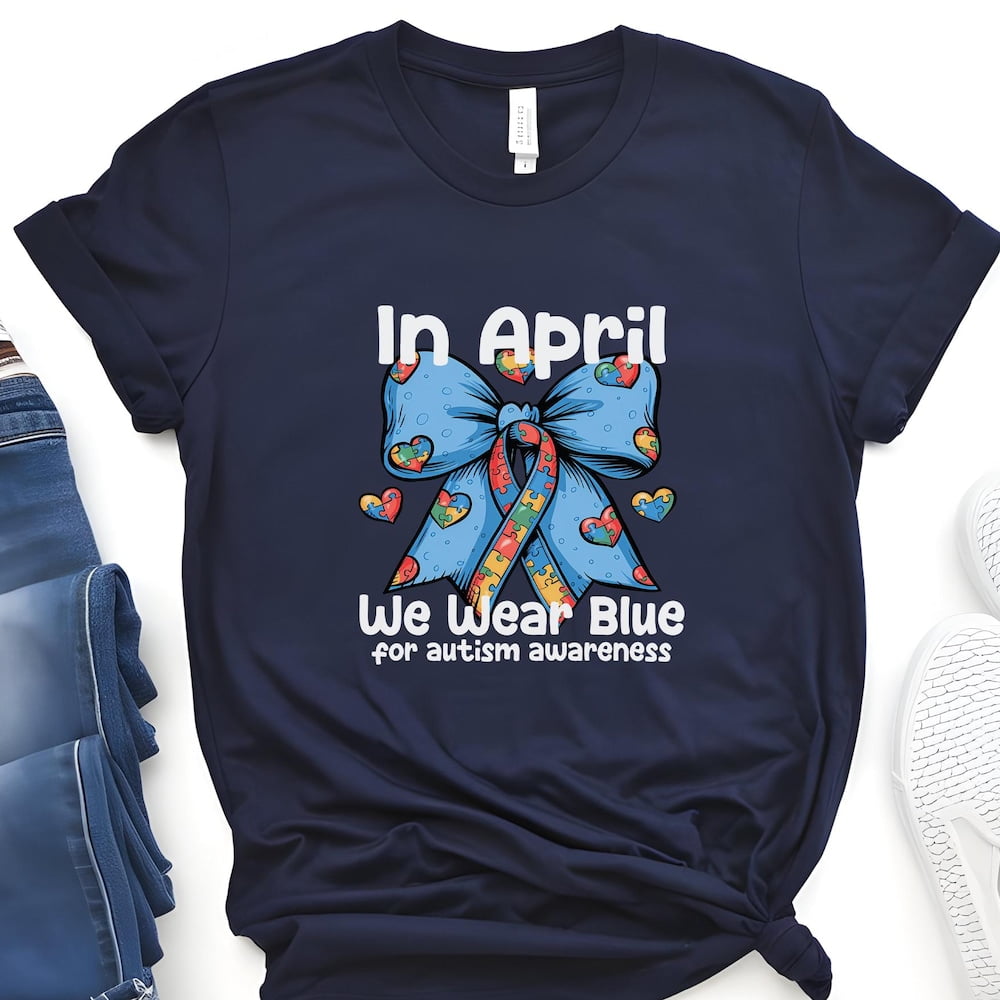 Vintage In April We Wear Blue For Autism Awareness, Autism Month ...