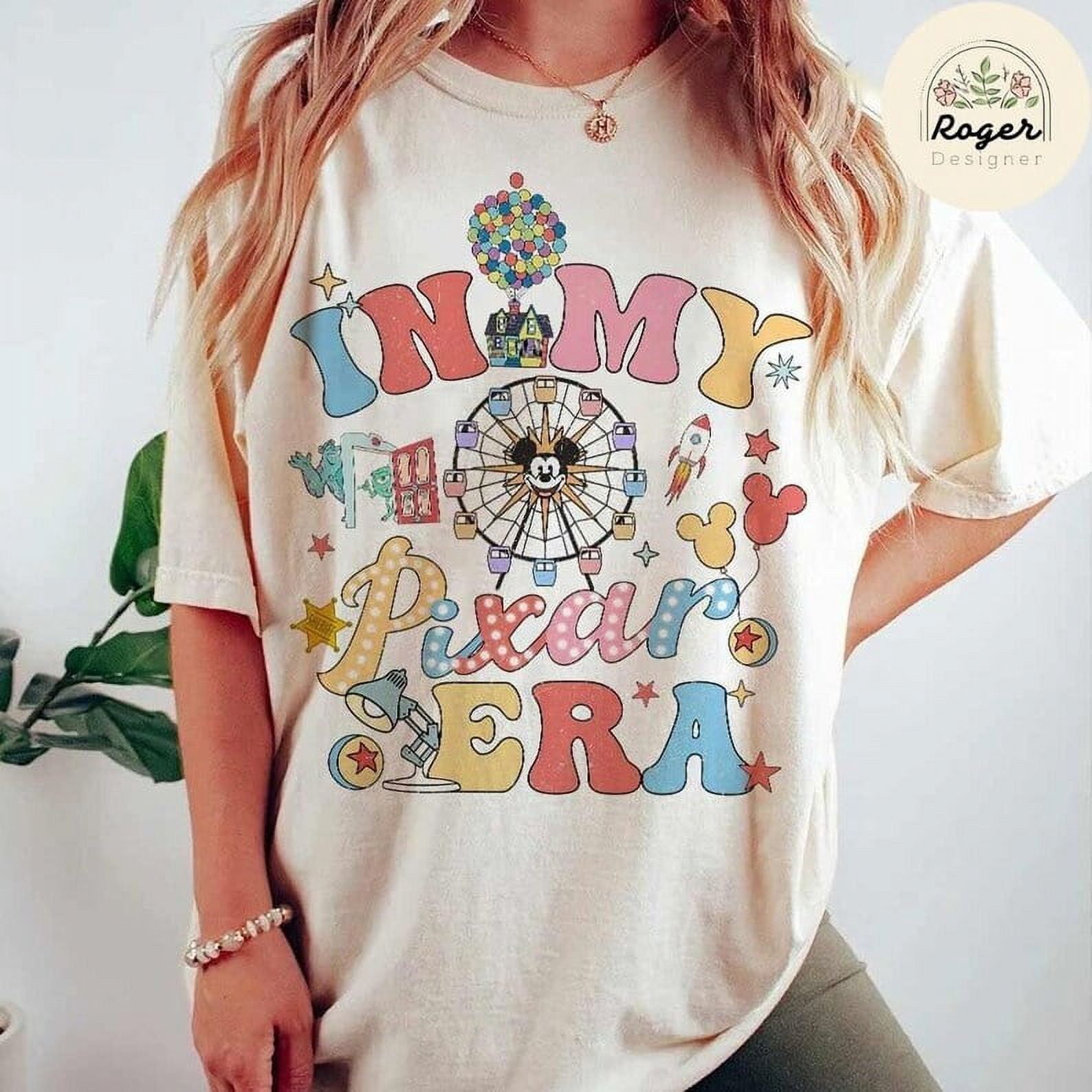 Vintage In My Disney Pixar Era Shirt, WDW Disneyland Pixar Fest 2024 ...