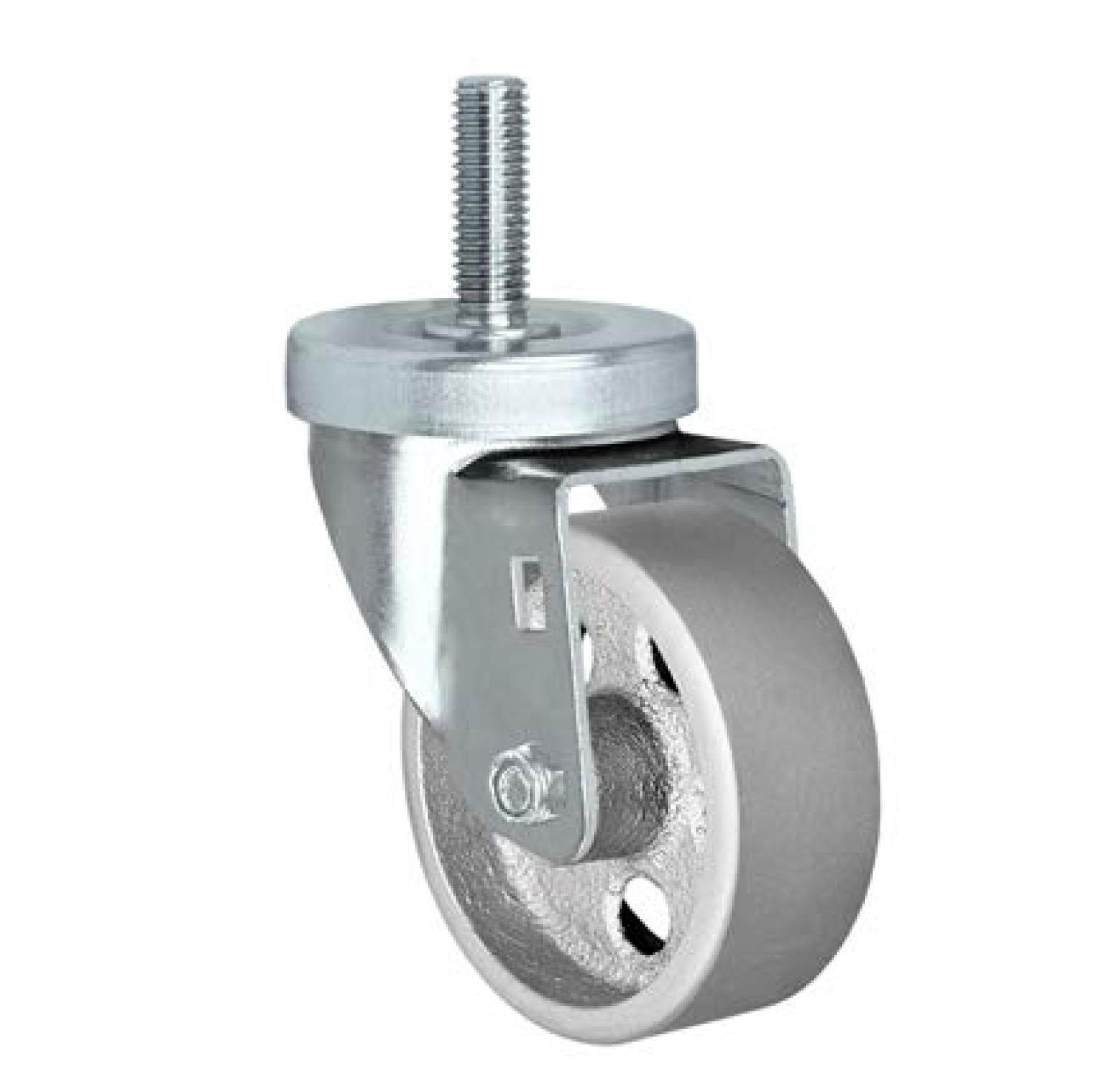 Vintage Industrial 3" Threaded Stem Caster - Swivel Caster with Semi ...