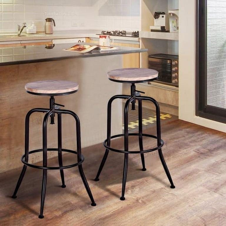 rustic industrial counter stools