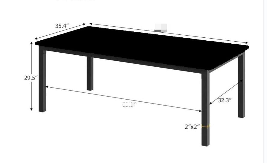 Vintage Industrial Dining Table, Large Rectangular Kitchen Dining Table ...