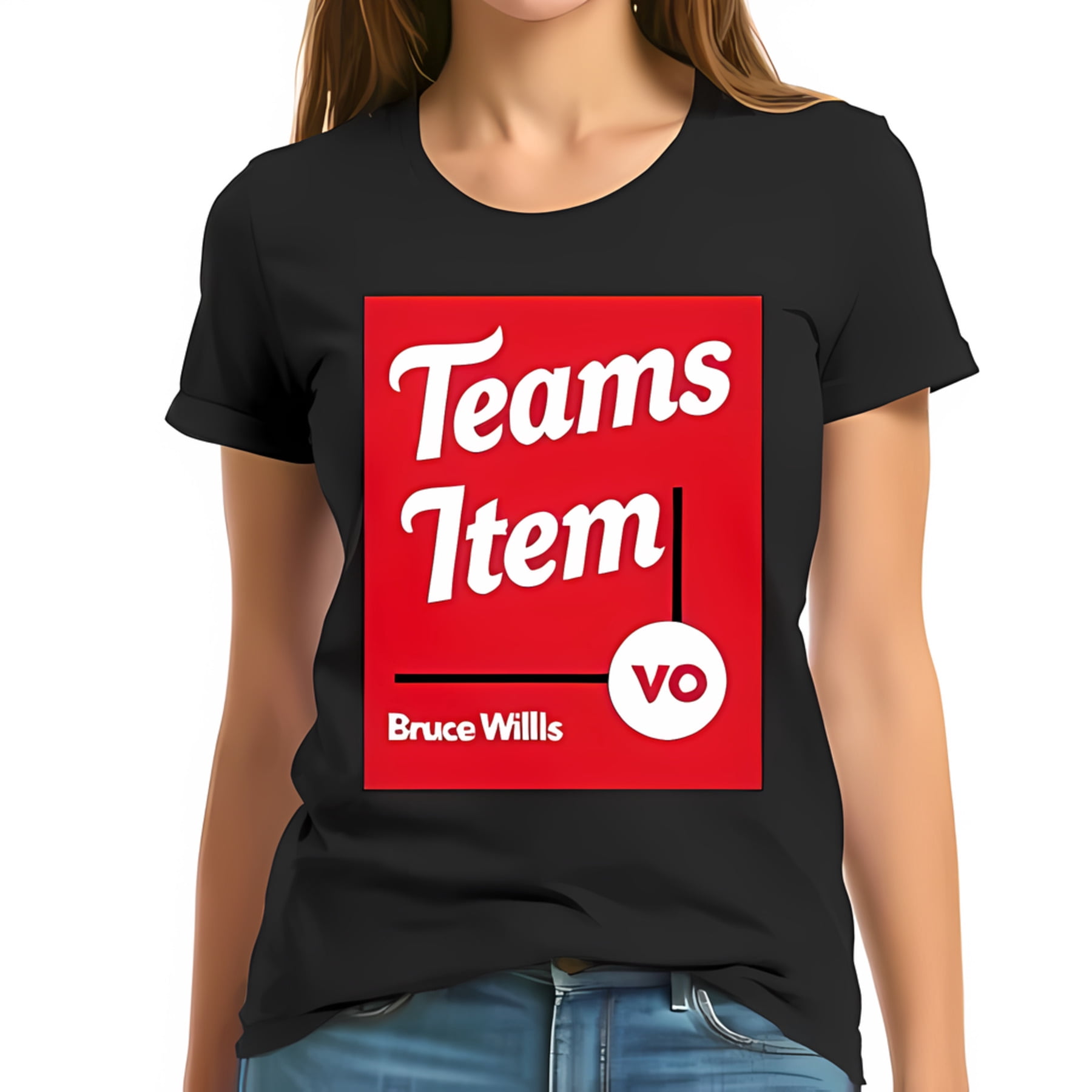 Vintage Inspired Cotton Short Sleeve T-Shirt with Bold Red Rectangle ...