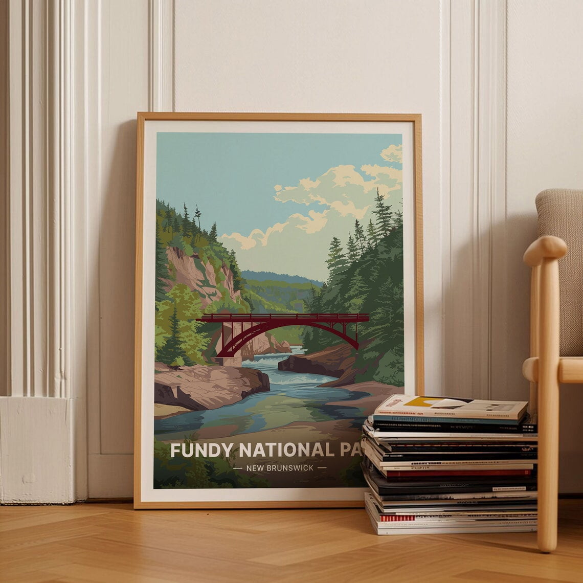 Vintage-Inspired Fundy National Park Travel Poster, Canada New ...