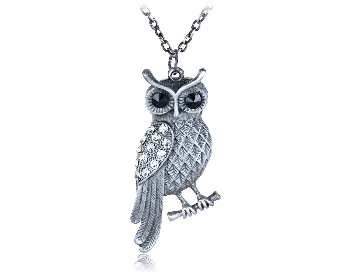 Vintage Inspired Hooting Night Watch Owl Perched Dark Tone Color ...