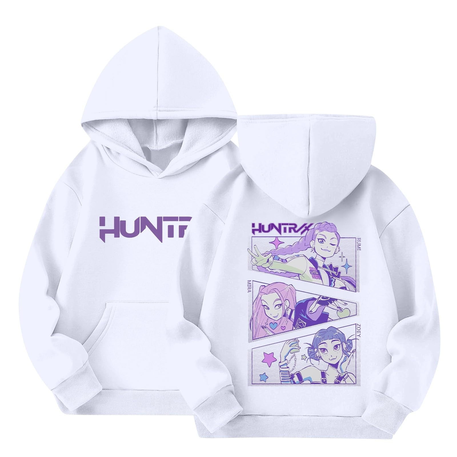 Vintage Inspired Huntrix Hoodie KPop Demon Hunters Merch Girls Y2K ...